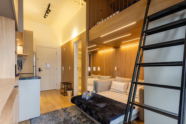 1309 Maravilhoso Studio Metrô Brooklin Consulado - Santo Amaro