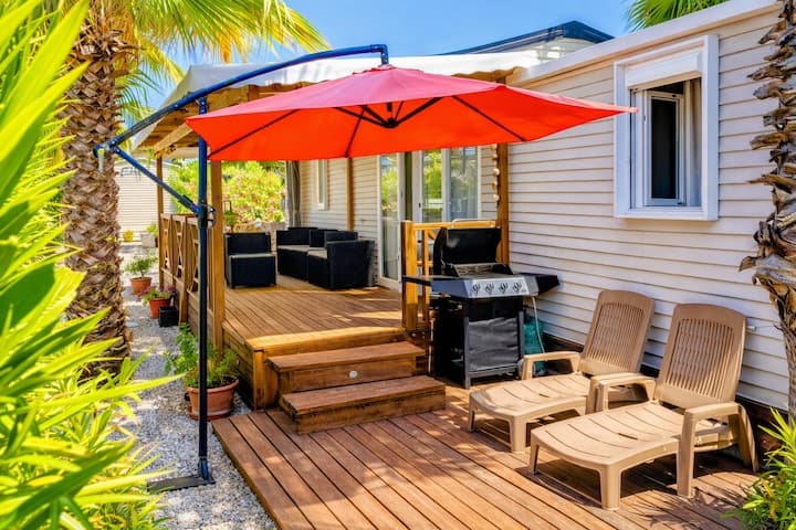 Mobil Home Camping 3* Avec Piscine - Argelès-sur-Mer