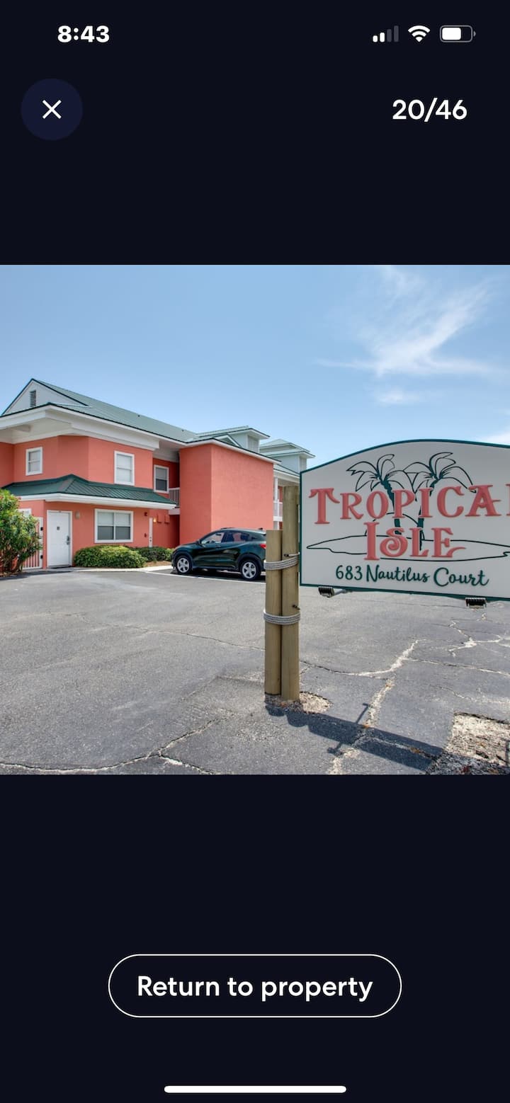 Beach In Back!  Okaloosa Island Sugar White Sand ! - Mary Esther, FL