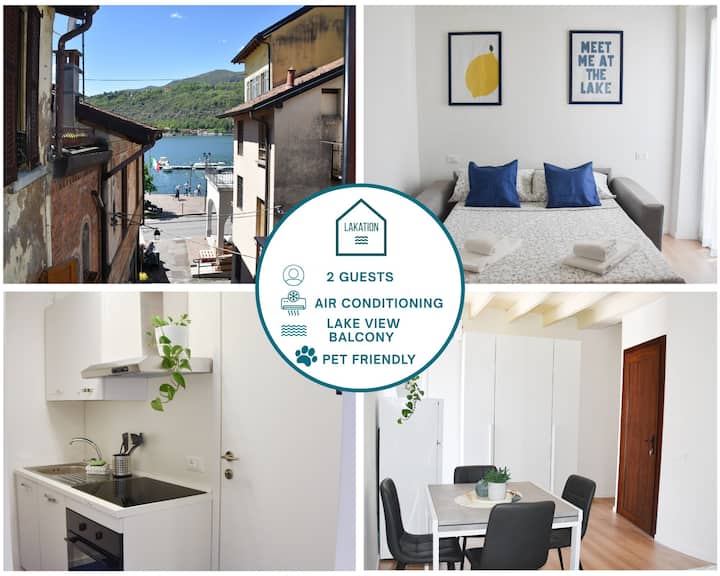 On The Lake: New Cozy Studio, Balcony & A/c - Melide