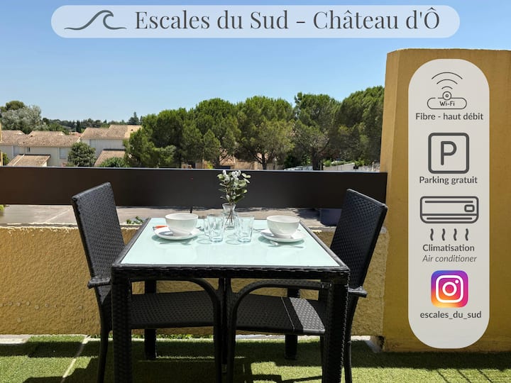 Charmant T2 Avec Balcon Au Calme - Chateau D'ô - Saint-Gély-du-Fesc