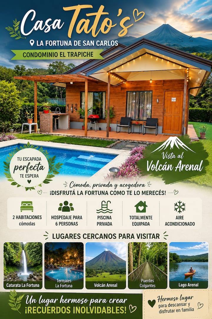 La Fortuna. Casa Tato's - La Fortuna