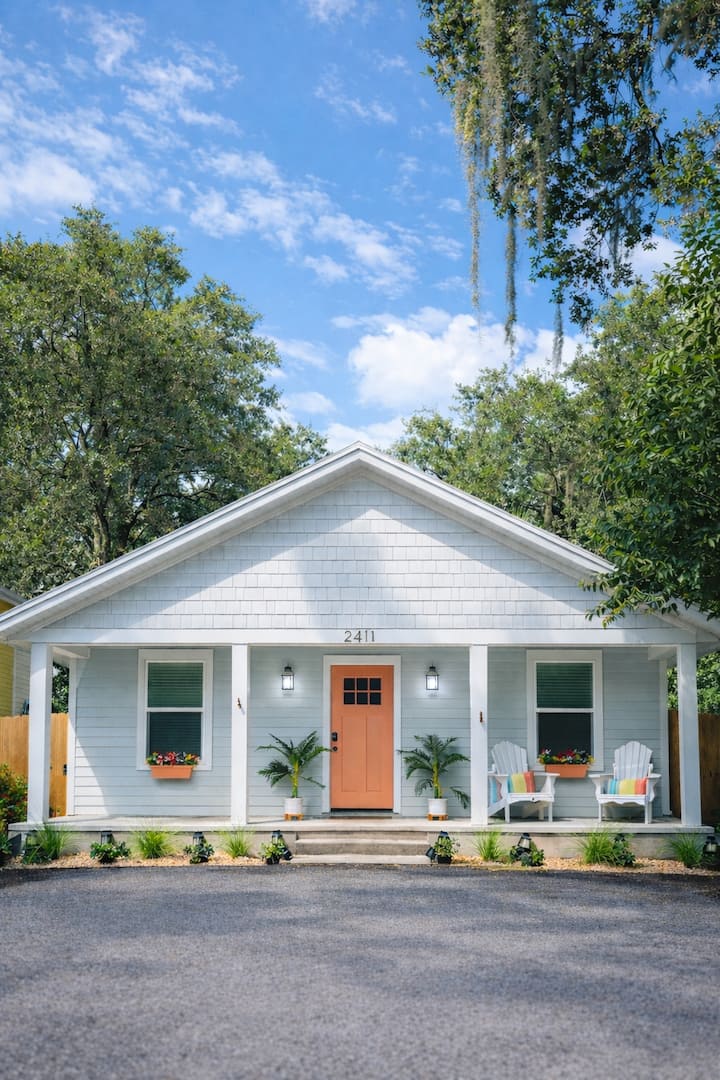 5 Mins To Beach-dog Friendly-fully Fenced In Yard - Peters Point Beachfront Park, Fernandina Beach