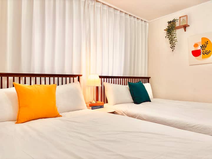 코지&러블리·햇살가득1층·깨끗·청결·3퀸베드·6인·공항버스직통·kspo·잠실·롯데월드·장박 - 수택2동