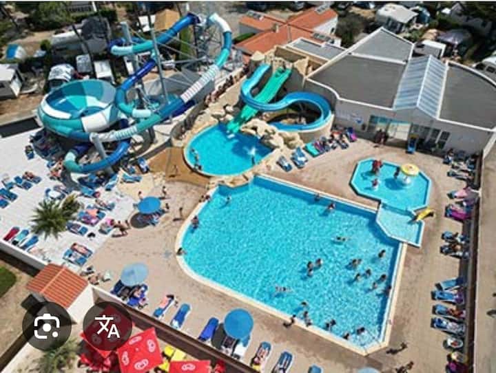 Mobilhome 3 Chambres Piscine Proche Plage - Plage de Riez