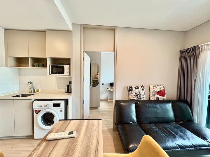 Nana Asok Rama9 康民医院中国大使馆一卧室高层公寓 - Thaïlande