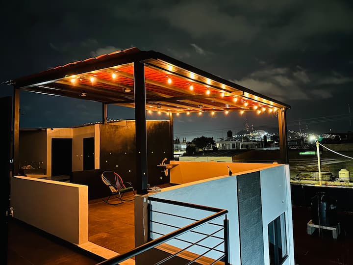 Loft Espadín. Terraza+gym+cama Queen+a/c+cocina. - Oaxaca, Mexico