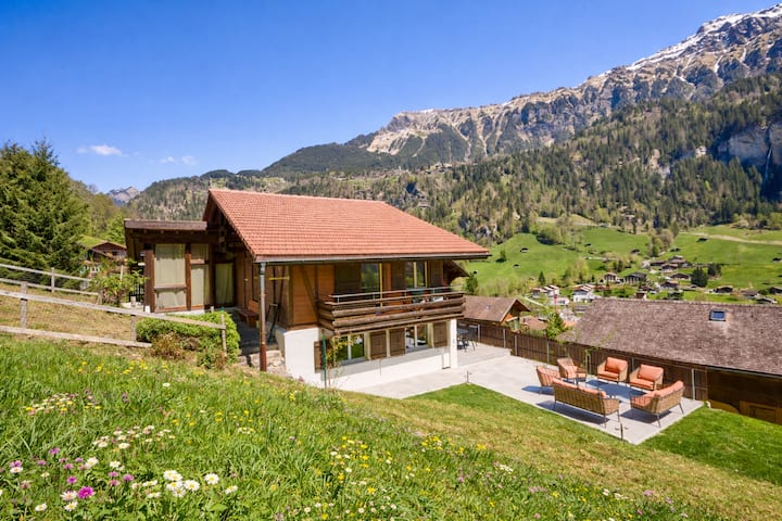 Chalet Mountain Love, Spectacular Views, Spacious - Mürren