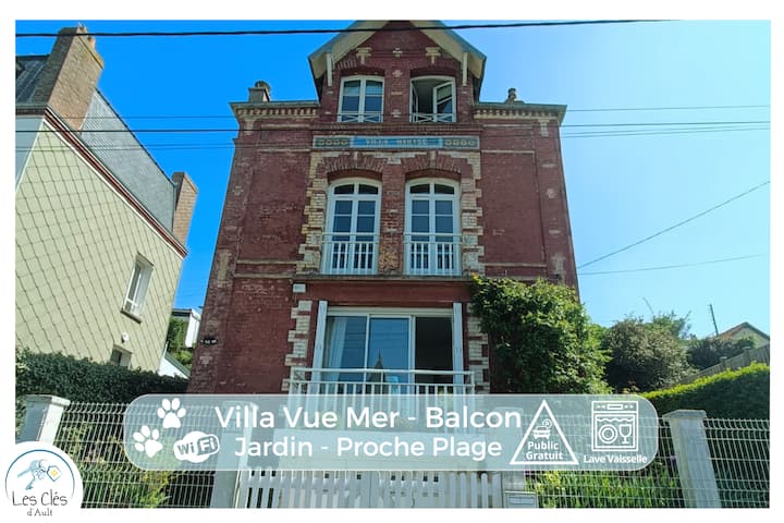 21- Villa Maryse Jardin-  Vue Mer- Parking Gratuit - Ault