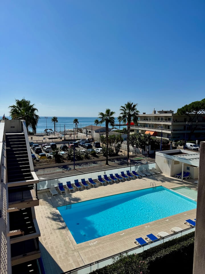 Cosy 2p Bord De Mer | Parking-clim-piscine - Villeneuve-Loubet