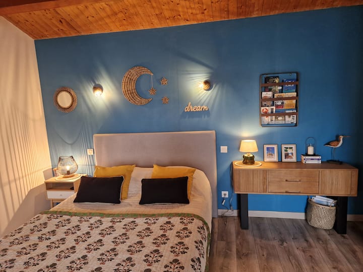 Chambre Indépendante Proche Plage + Petit-déj - Barbâtre