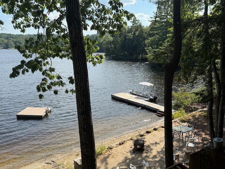 Private Lakefront Home W/ Docks, Deck And Firepit - Limerick, ME