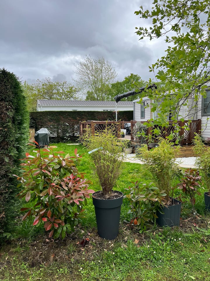 Mobil Home Camping Les Fontaines De Nava - Biscarrosse