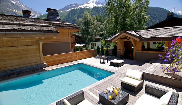 Chalet Granit - 12 Pers | Piscine, Jacuzzi, Spa - Vallorcine