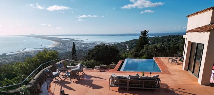 Villamiougrano Vue Exceptionnelle Standing Piscine - Sète