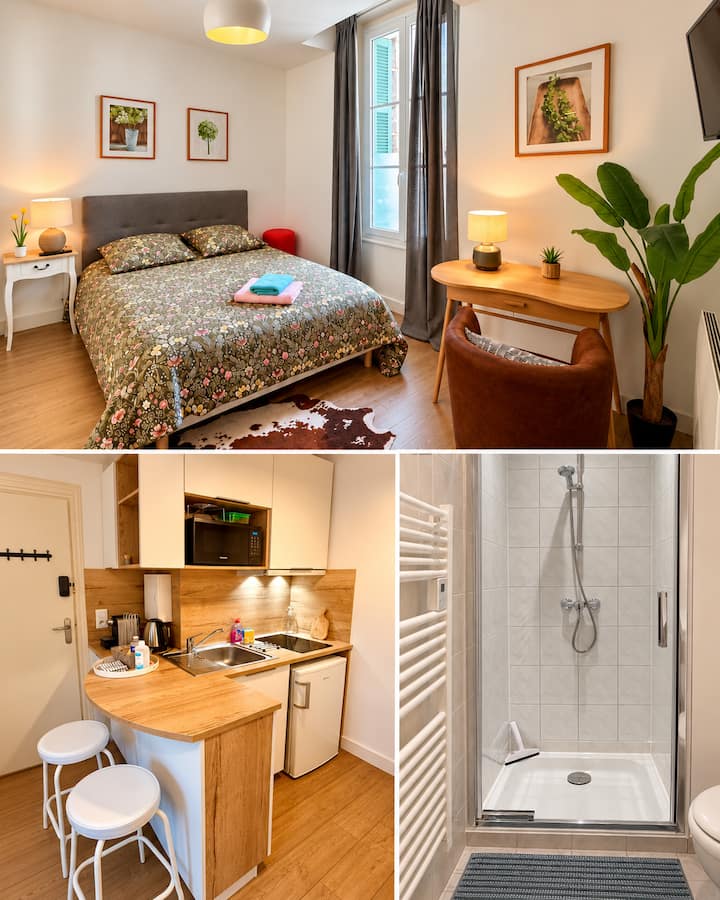Cosy Studio Fibre, Patio & Self Check-in - Saint-Brevin-les-Pins