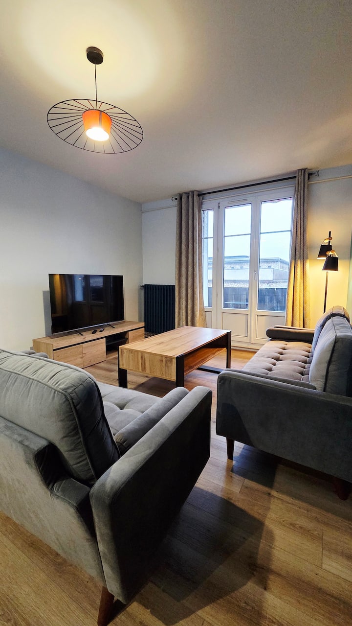 Appartement Spacieux 3 Chambres Proche Gare - Tours