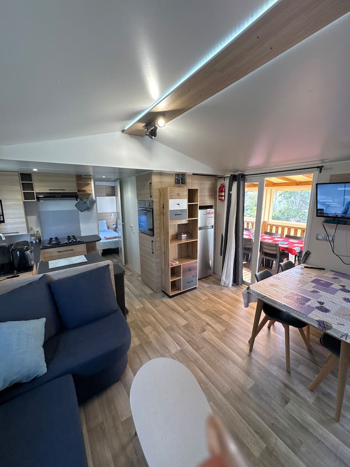 Bungalow 8 Pers Camping 4* Siblu Le Lac Des Rêves - Montpellier