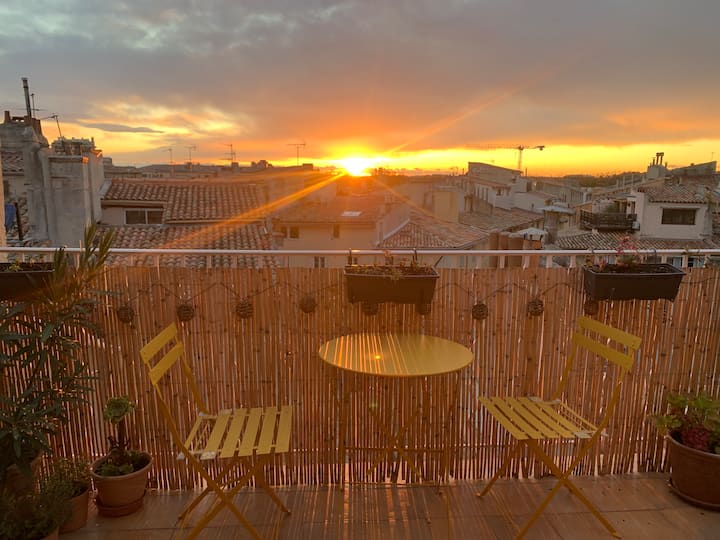 Mon Joli Paradis Terrasse Vue Sur Les Toits ! Wifi - Aix-en-Provence
