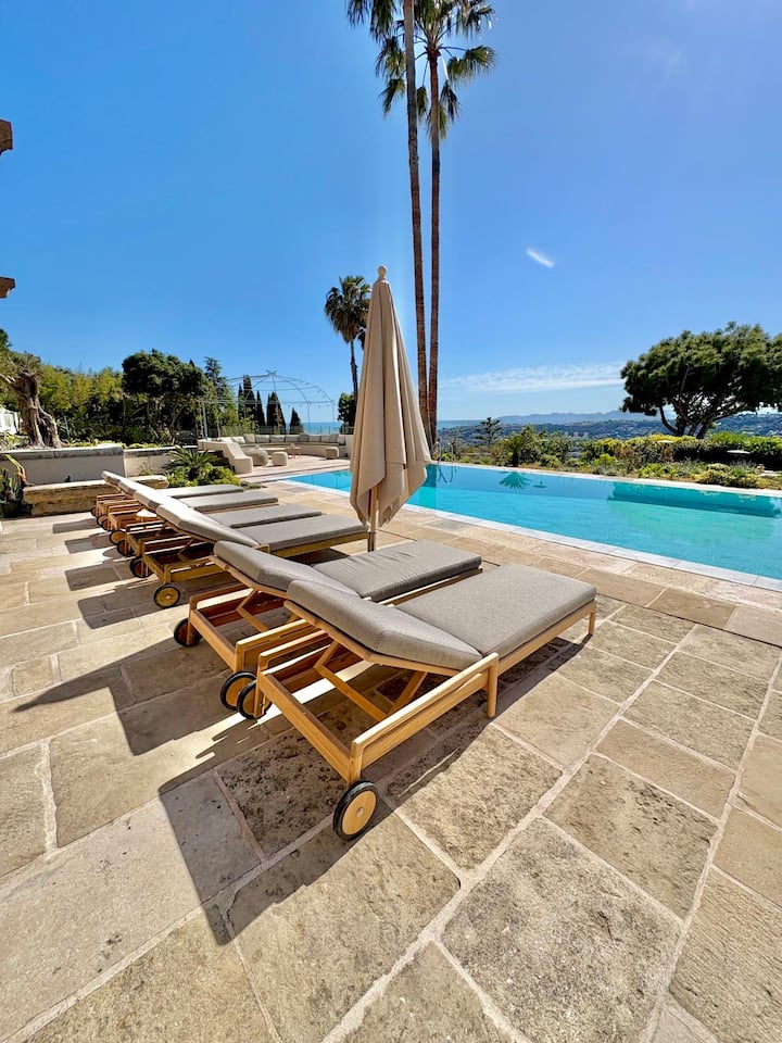 Luxueuse Villa Des Artistes, Vue Mer Et Montagne - Cagnes-sur-Mer