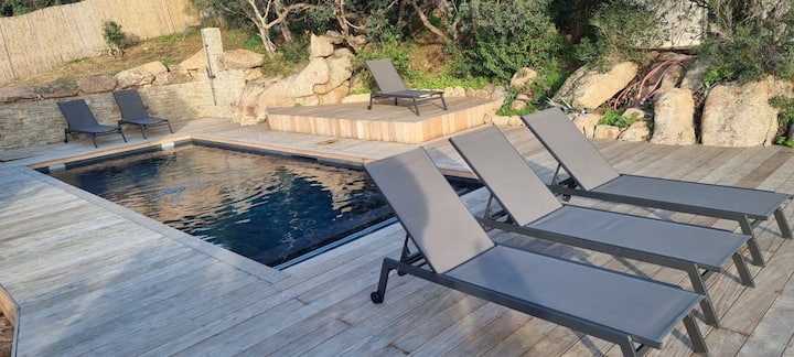 Maison Vue Mer Et Piscine, Portigliolo 6-14 Pers - Serra di Ferro