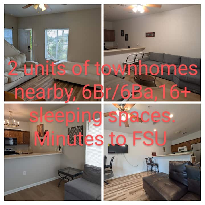 [6b/6b]: Two Townhomes, 6 Mins To Fsu (11/33) - Tallahassee, FL