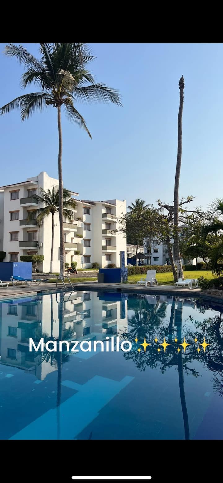Departamento Con Club De Playa, Suites Las Palmas - Manzanillo, Colima, Mexico