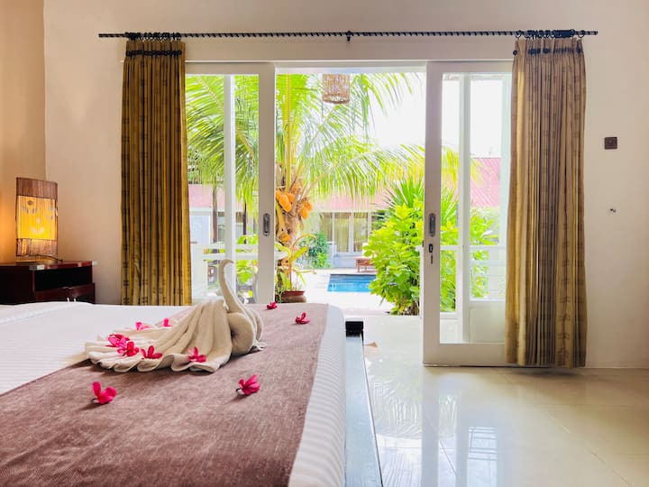 Gilibong Bungalows Cozy Room Near Turtle Point #6 - Gili Islands