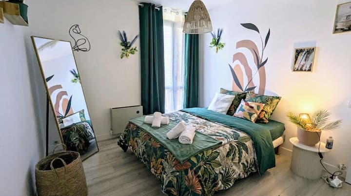 Cosy Jungles - T3 - Terrasses + Parking Privé - Pau