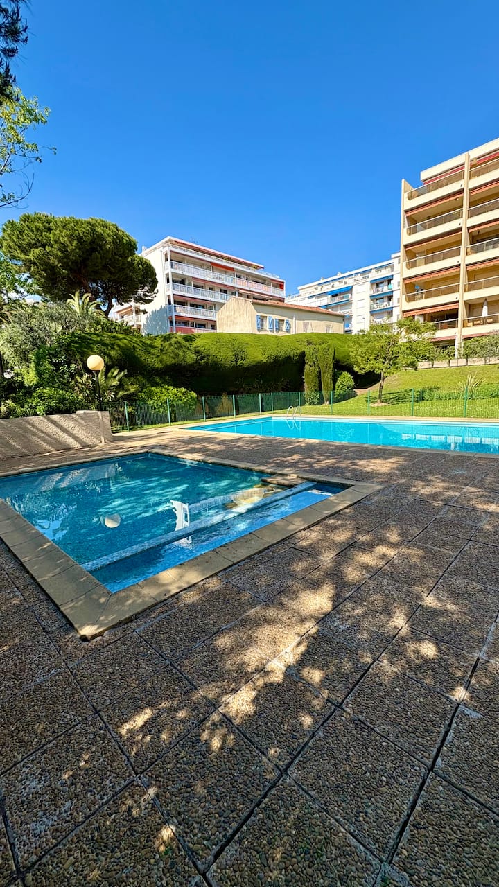 New Listingpool Terrace Flat 5 Min To Beach - Niza