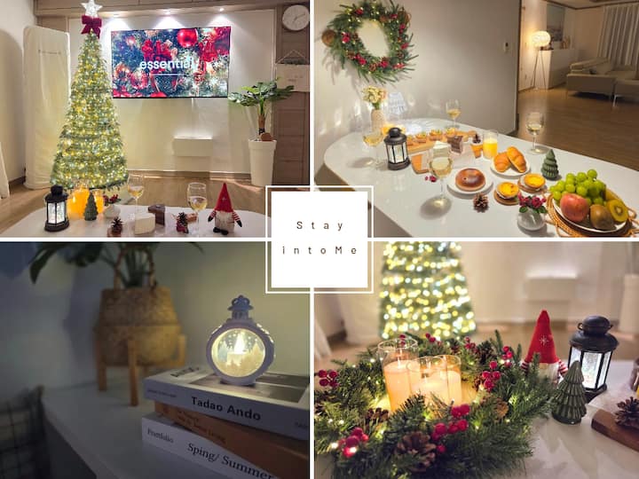 (가을특가)터미널도보/40평/방3/퀸침대5/욕실2/무료주차/한옥마을, 동물원 주요관광지인근 - Jeonju-si