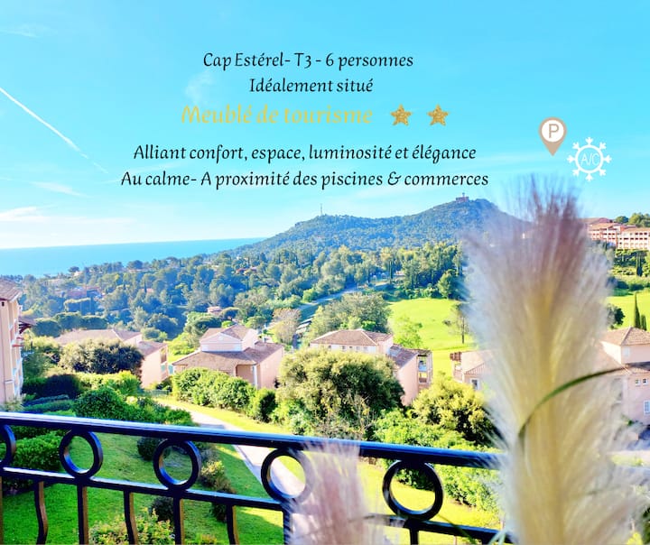 "L'escale" T3 Cosy En Duplex -5 Pers-au Calme-clim - Fréjus