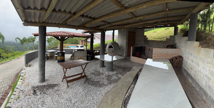 ÁGuas Mornas Casa De Sítio A 5 Km Da Br 282 - Águas Mornas