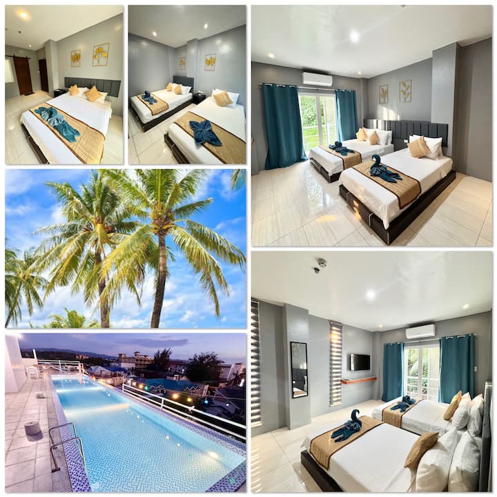 Family Of 11 W Kitchen@ Miami Beach Hotel Boracay - Malay