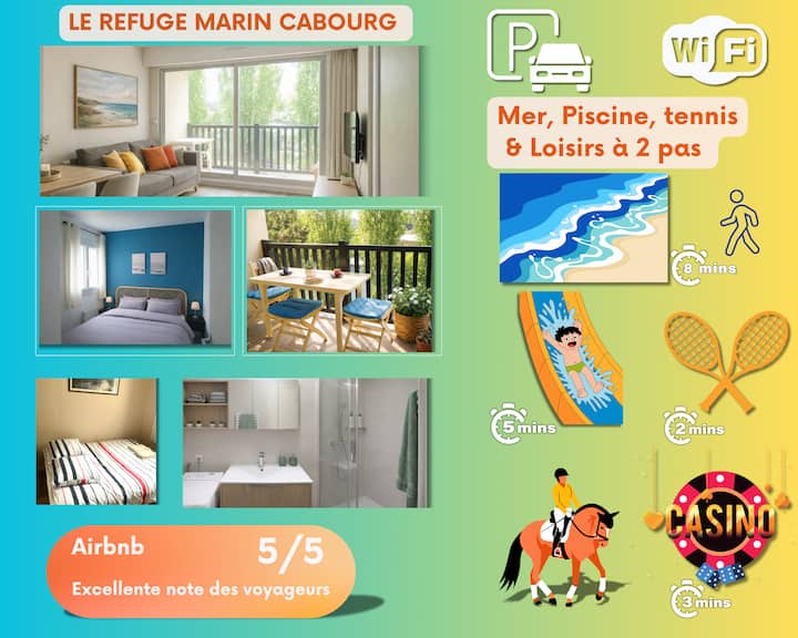 Refuge Marin
Mer, Piscine, Tennis: Loisirs à 2 Pas - Cabourg