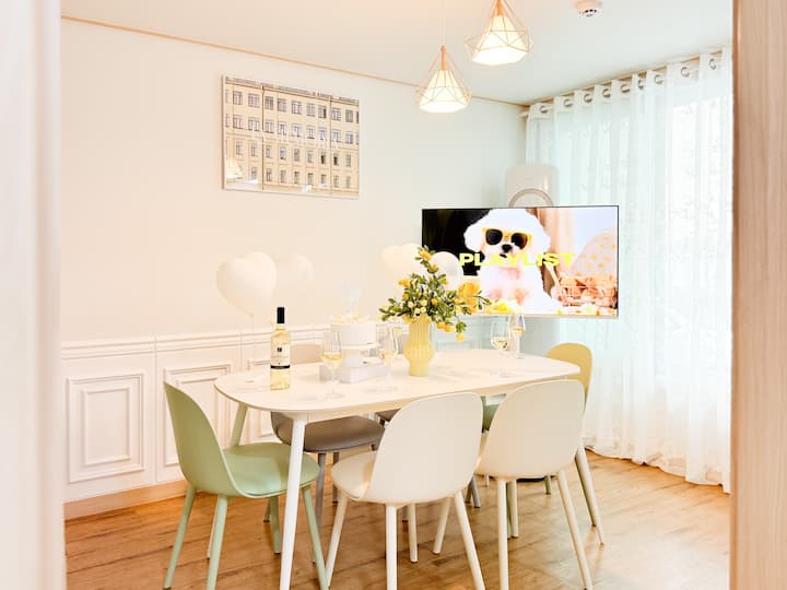 빔프로젝터/2호선/강변역5분/공항버스3분/건대/성수/kspo/아산병원/동서울터미널/ddp - Seoul