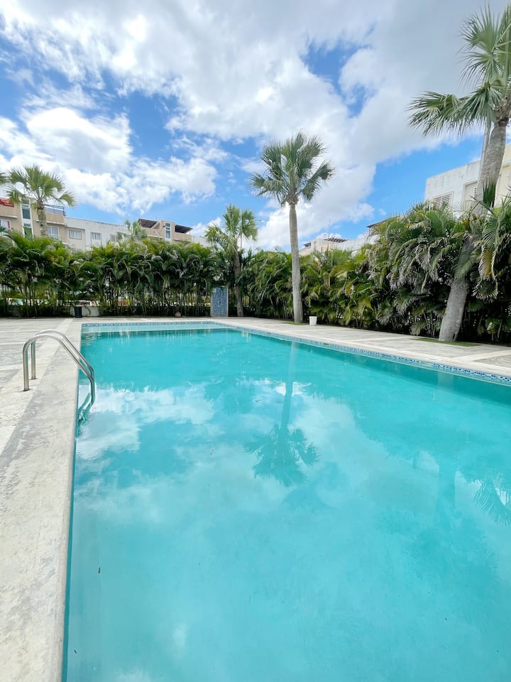 Apart 1st Floor 6 Min F Sti Airport+24/7check+pool - République dominicaine