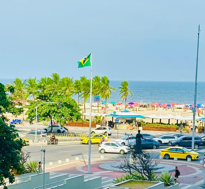 Praia Copabana Leme - Vista  Mar - Copacabana