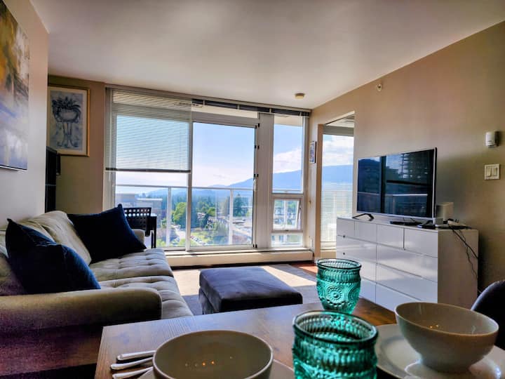Bright 1br Steps From Lions Gate Hospital - Grouse Mountain