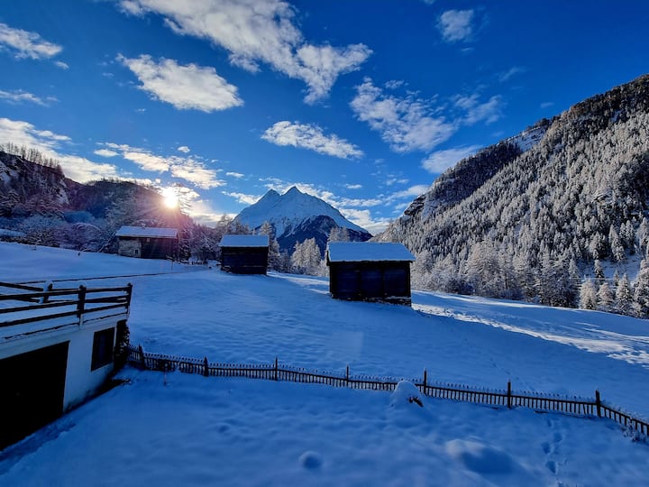 Cosy Chalet Directly On Cross-country Skiing Track - Grimentz