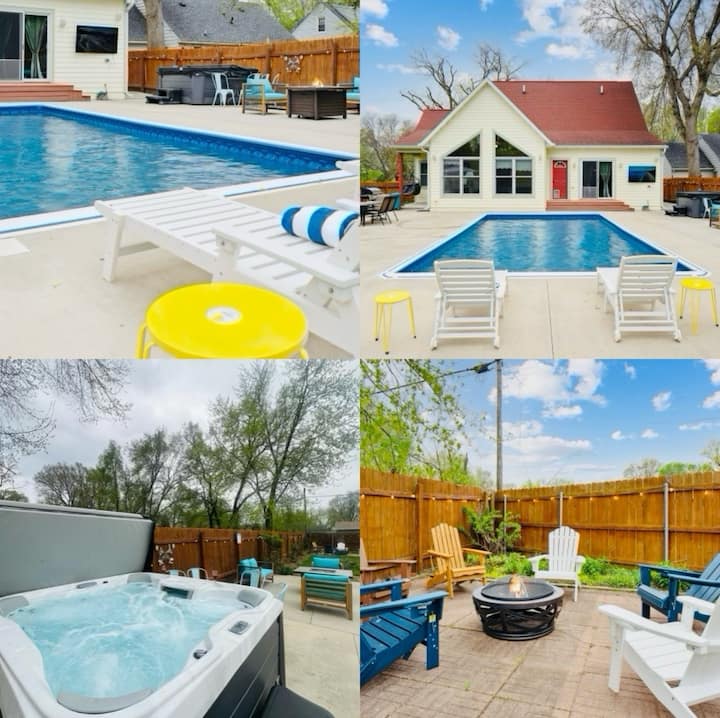 Royal Palace/heated Pool/theater/pooltable/hot Tub - Des Moines, IA