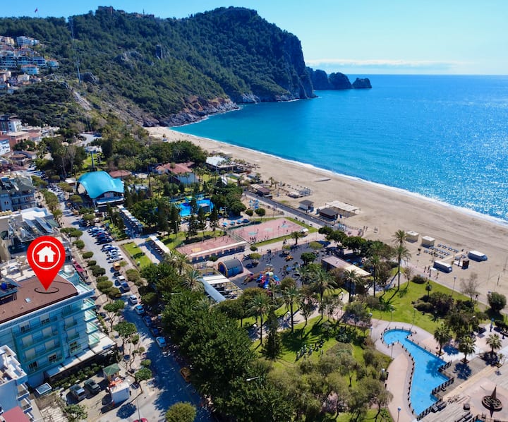 Sa Apartments! Cleopatra Beachfront | Lux 2br - Alanya