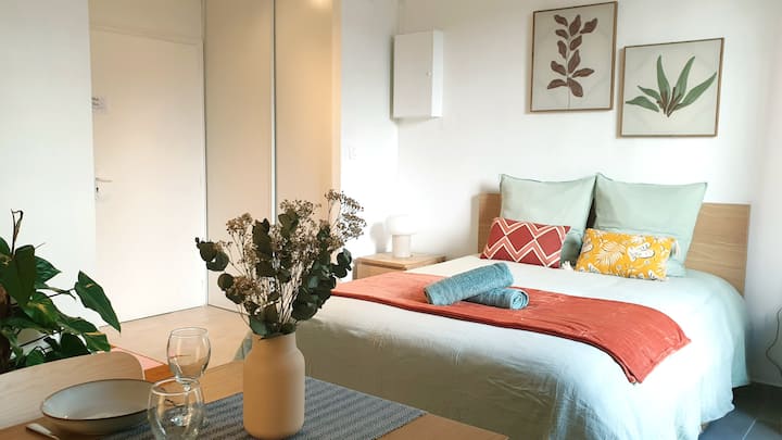Studio Cosy Avec Parking Privé-proche Centre Ville - Strasbourg