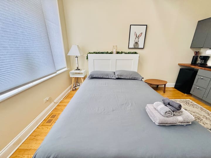 Chic Studio | Near Cafés + Boutiques+ Cta - Marshall Square - Chicago