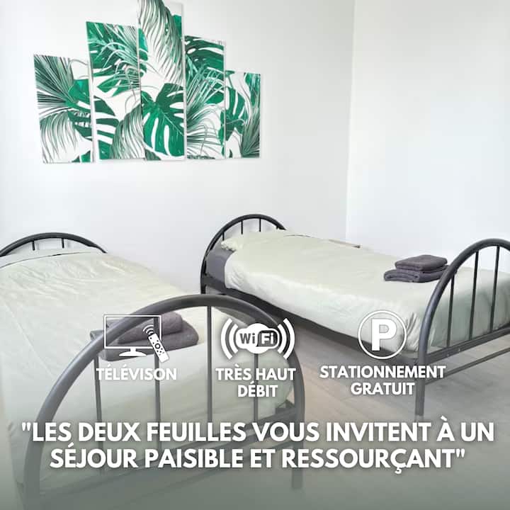 Dalikyda - Le 2 Feuilles - 2 Lits - Wifi - Cuisine - Le Havre