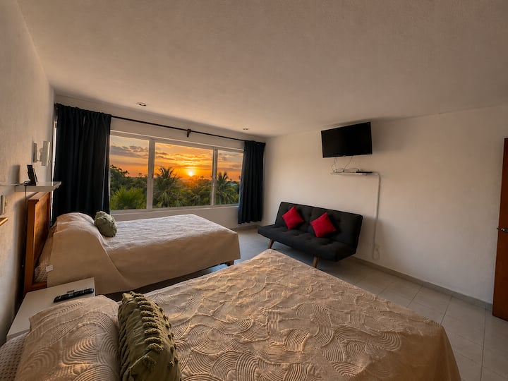 Studio C/view, Beach & Pool Access Cancún 1203 - Cancún
