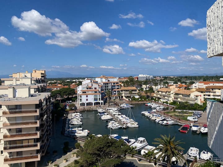 Escapade Marine - Appartement Vue Mer Et Port - Canet-en-Roussillon