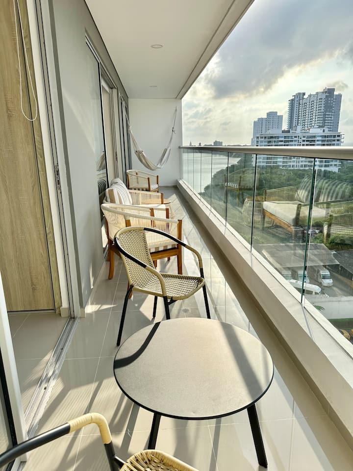 Cartagena Con Vista Al Mar.  3br Increíble - Cartagena