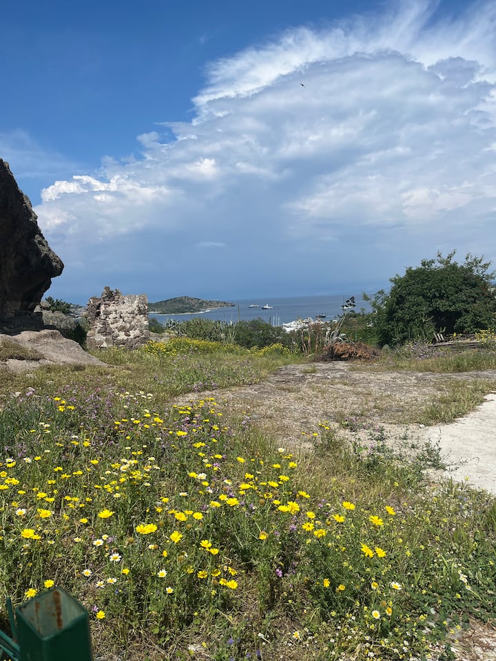 Türkbükü Deniz Manzaralı Ev - Torba