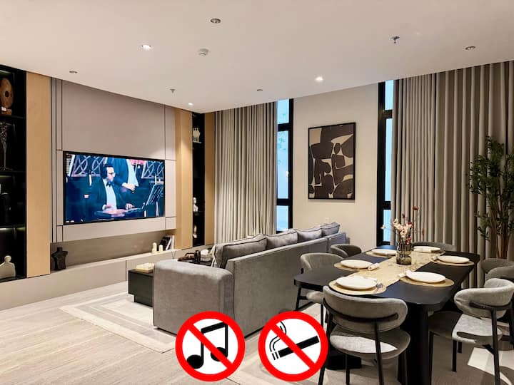 1br Luxury Stay W/ 75″ Tv & Self Entry - 리야드